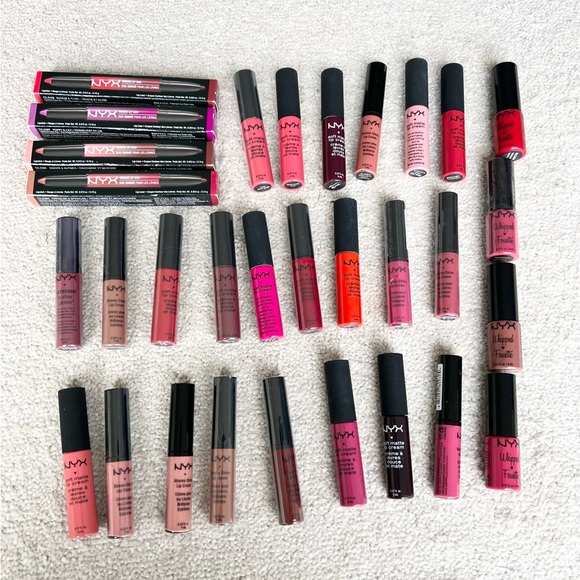 NYX | Makeup | Brand New Huge Bundle Of Nyc Lip Products | Poshmark